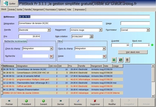 Logiciel gratuit P’titstock Fr 3.1.1 2013 Licence gratuite freeware ... Logiciel gratuit P’titstock Fr 3.1.1 2013 Licence gratuite freeware ...