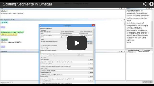 (CAT) (VIDEO) – Splitting Segments in OmegaT | Roman Mironov – 📚 Glossarissimo!