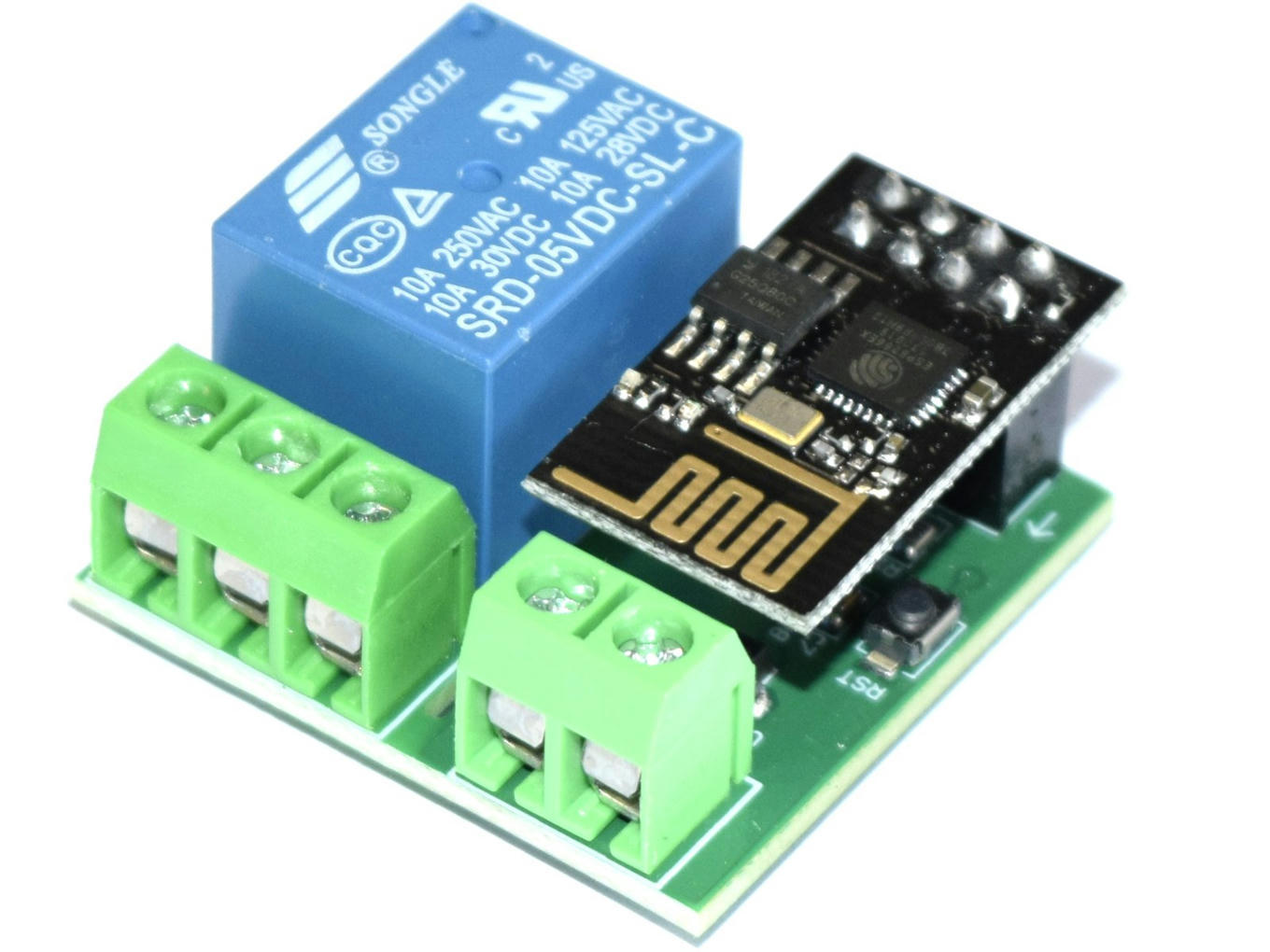 WiFi Single Relay Module With ESP-01 Max. 10A