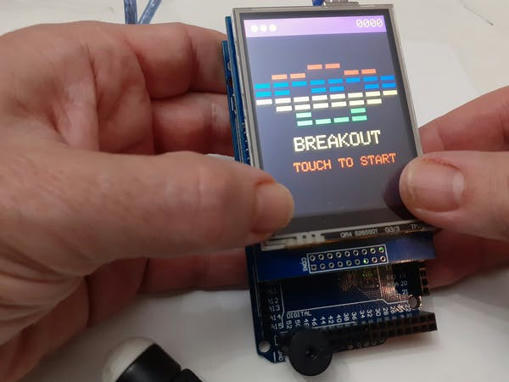 Mega 2560 Touch Breakout Game | #Arduino #Codin...