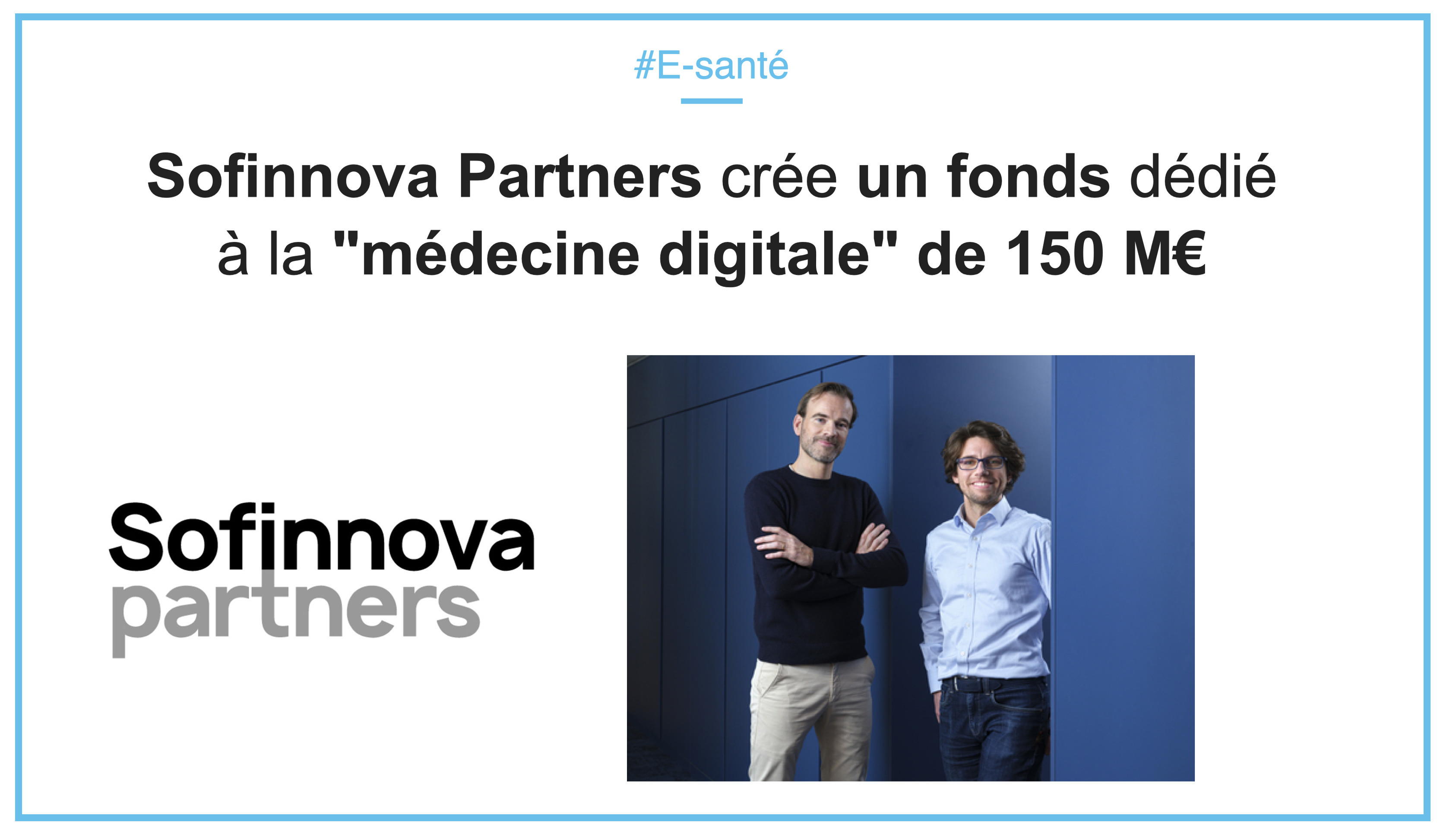 Sofinnova Partners crée un fonds d&eacut...