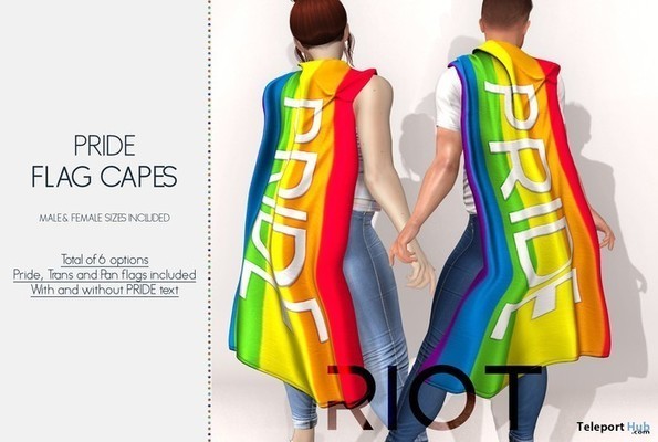 Pride Flag Capes Pack June 2018 Gift by RIOT