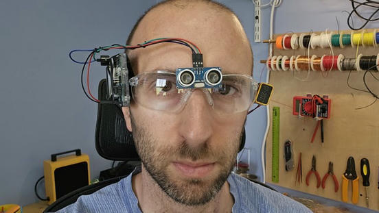 Arduino Obstacle-Detecting Glasses with Ultraso...