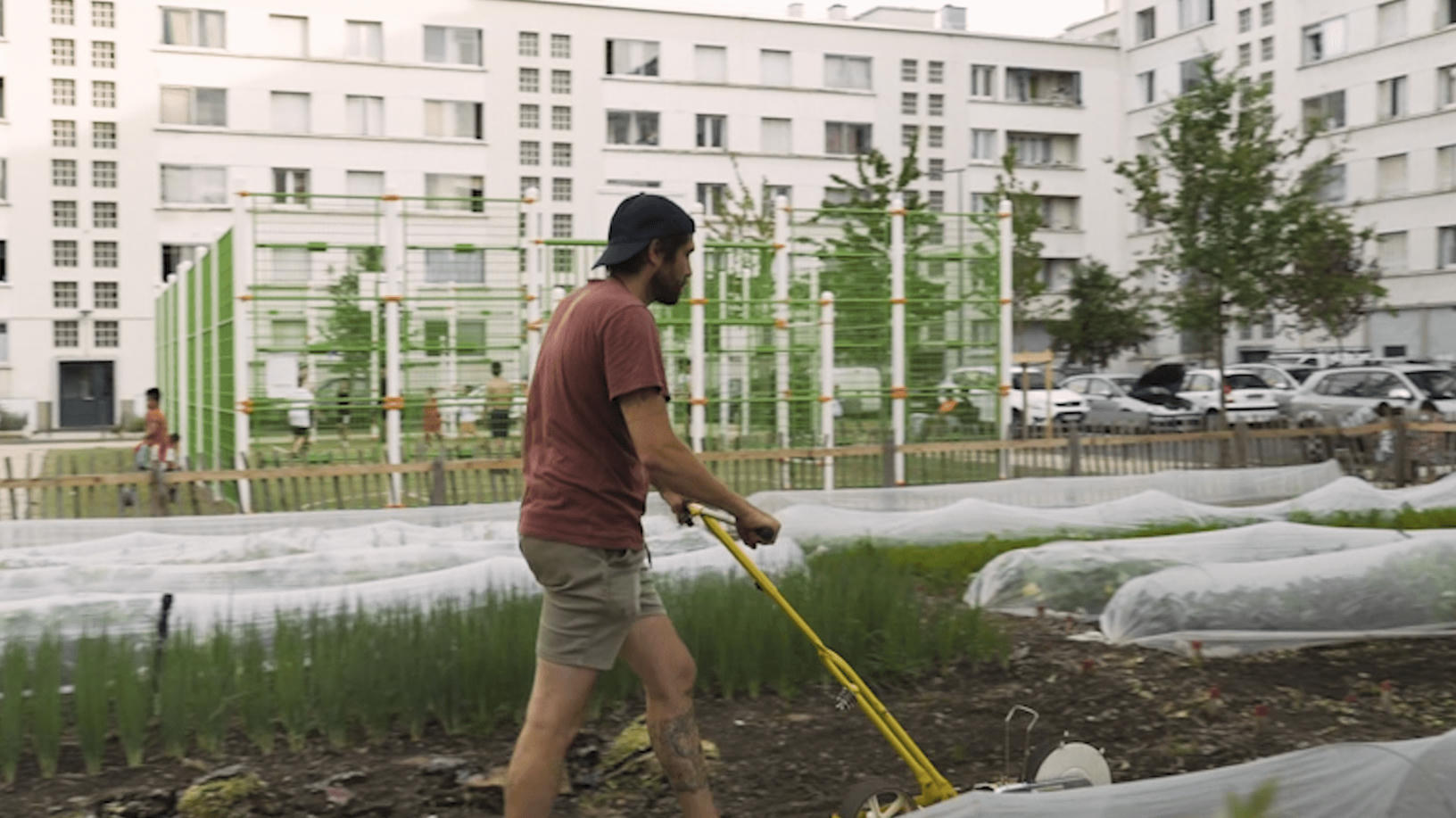 Un champ agricole au milieu du bitume : Philipp...