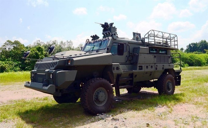 Singapore Army unveils new PCSV armored vehicle...