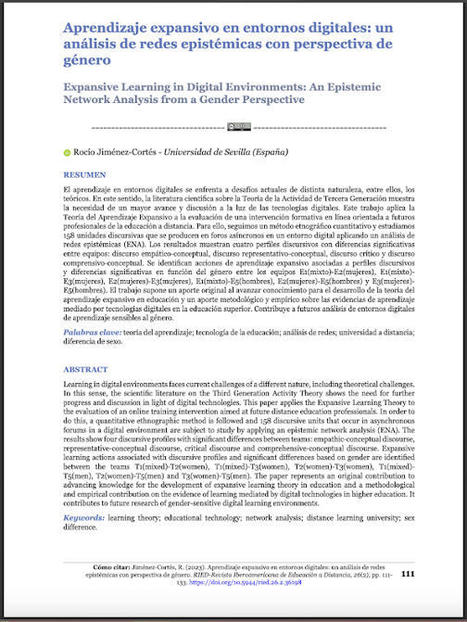 Aprendizaje expansivo en entornos digitales: un...