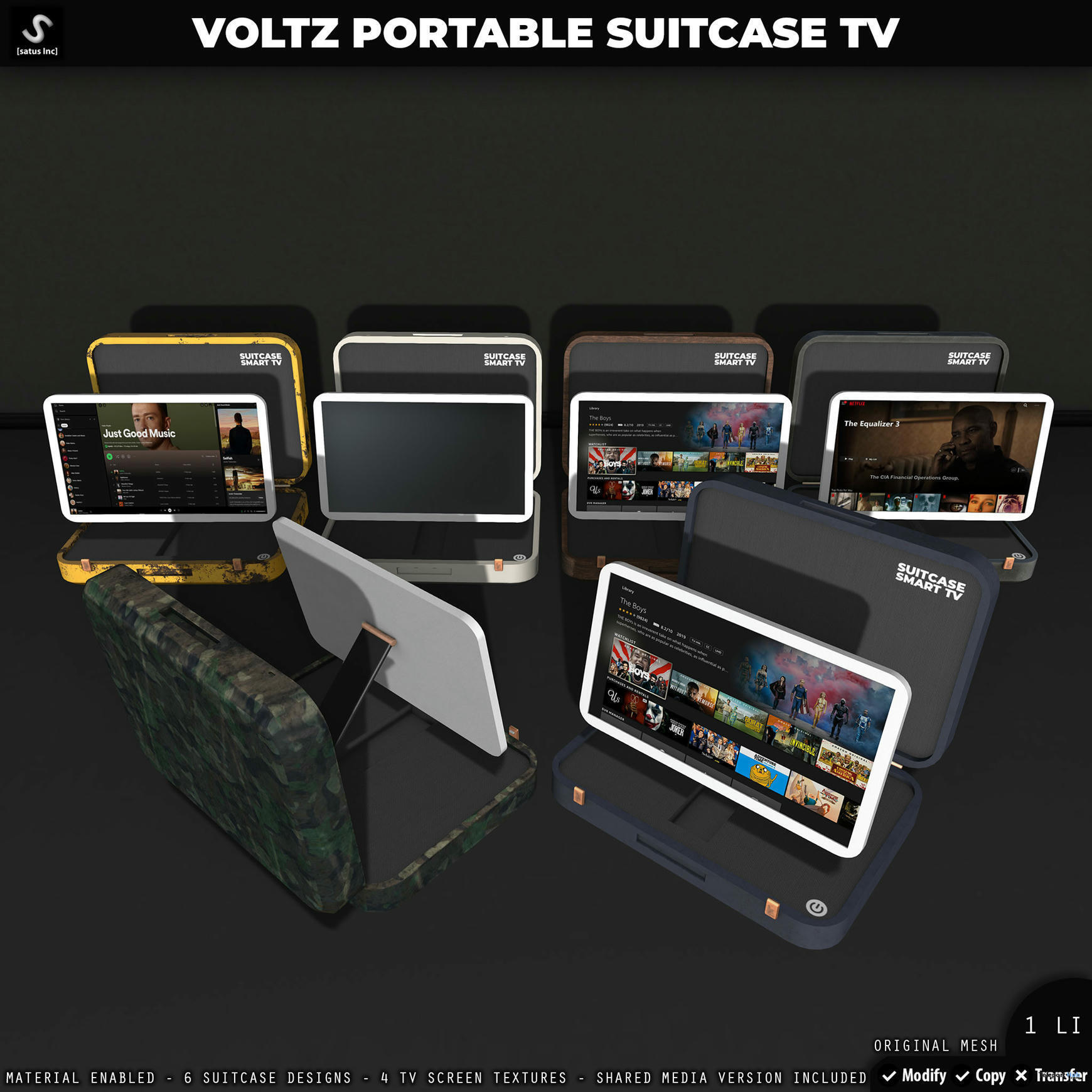 New Release: Voltz Portable Suitcase TV by [sat...