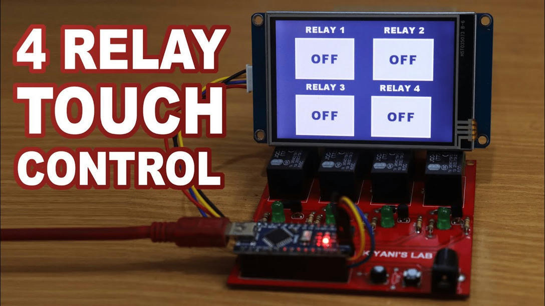 How To MAKE 4 Relay HMI Controller | Arduino Pr...