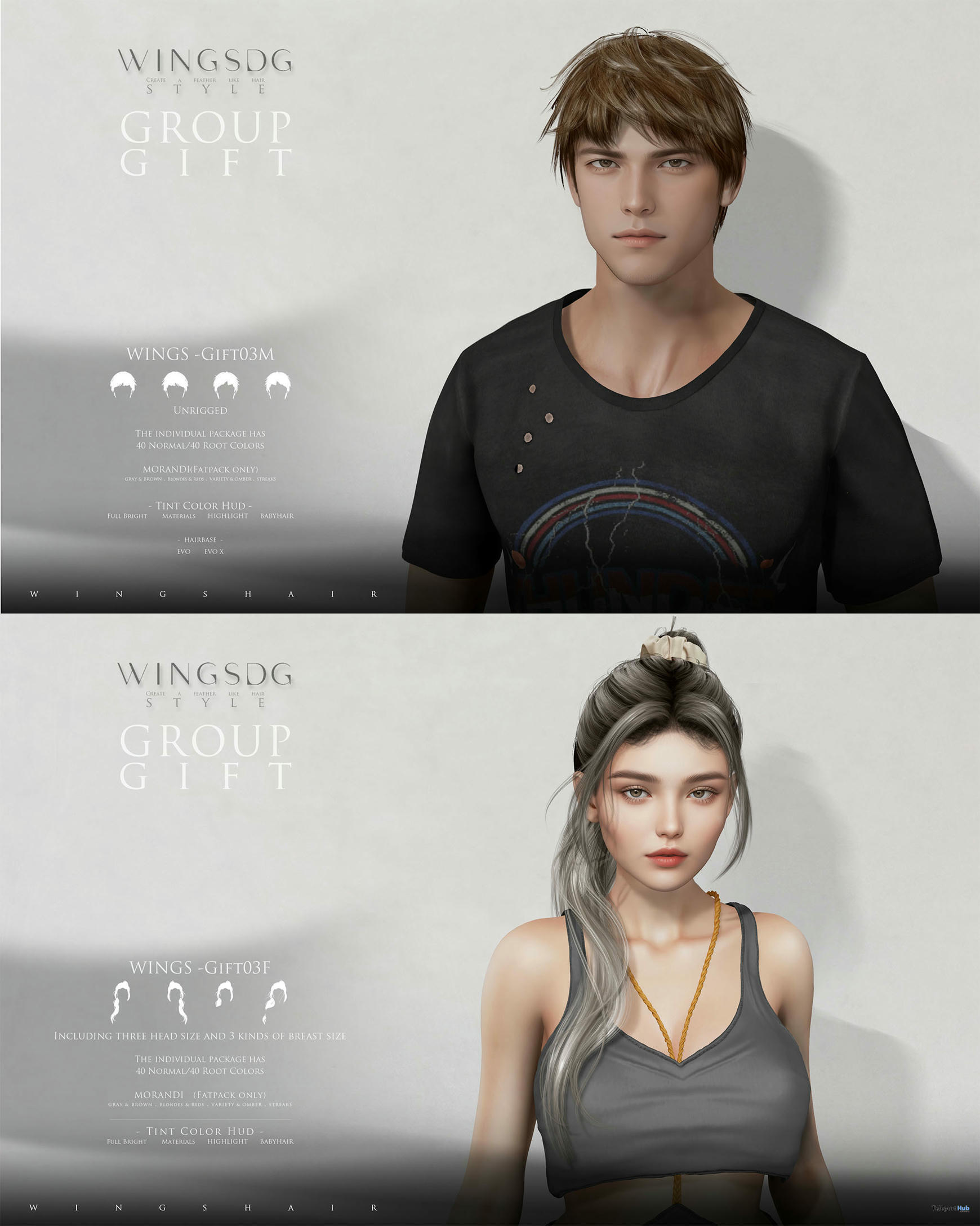 Morandi Hair No. 3 With Style HUD June 2024 Gro...