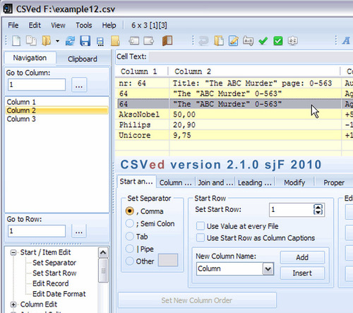 (TOOL) – Free CSV file editor for Windows | sjfrancke.nl – 📚 Glossarissimo!