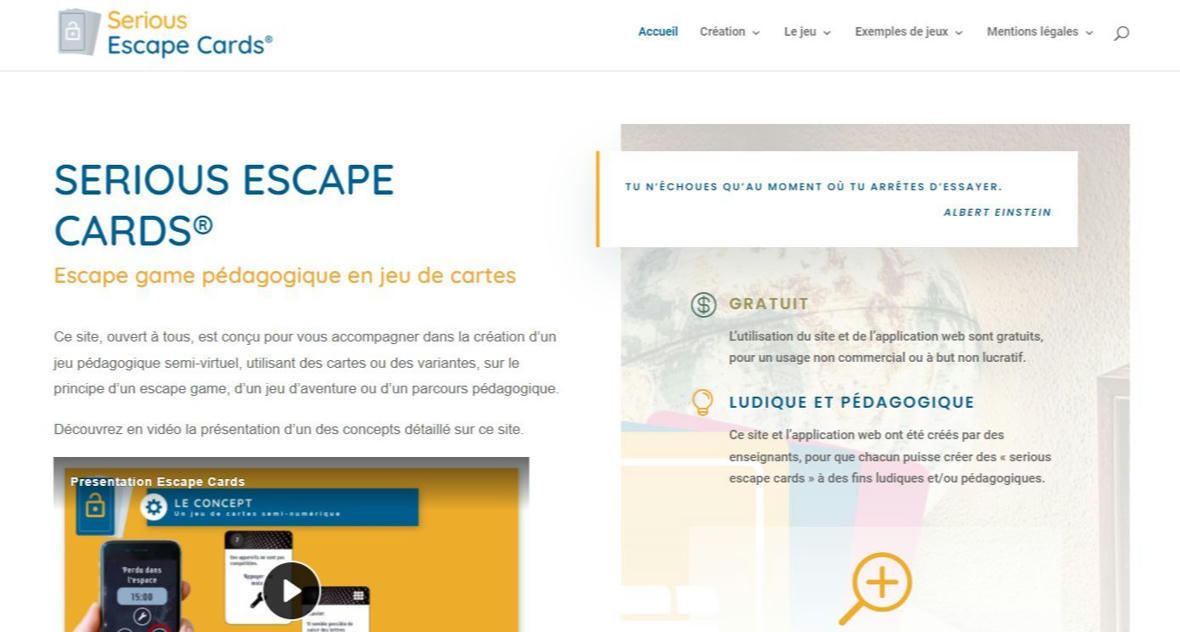 Serious Escape Cards® - Un jeu pédag...