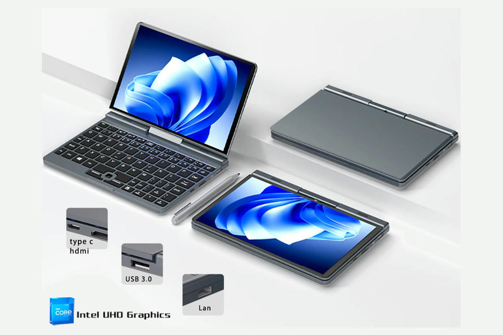 8-inch mini laptop is powered by an Intel Proce...