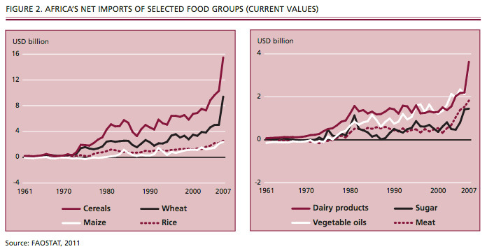 African food imports increase, while agricultur...