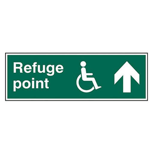 Refuge Point Up Arrow Sign/ Disability Signs!