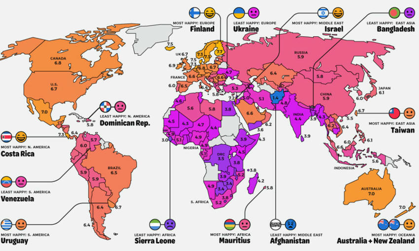 Mapped: All of the World’s Countries Rank...