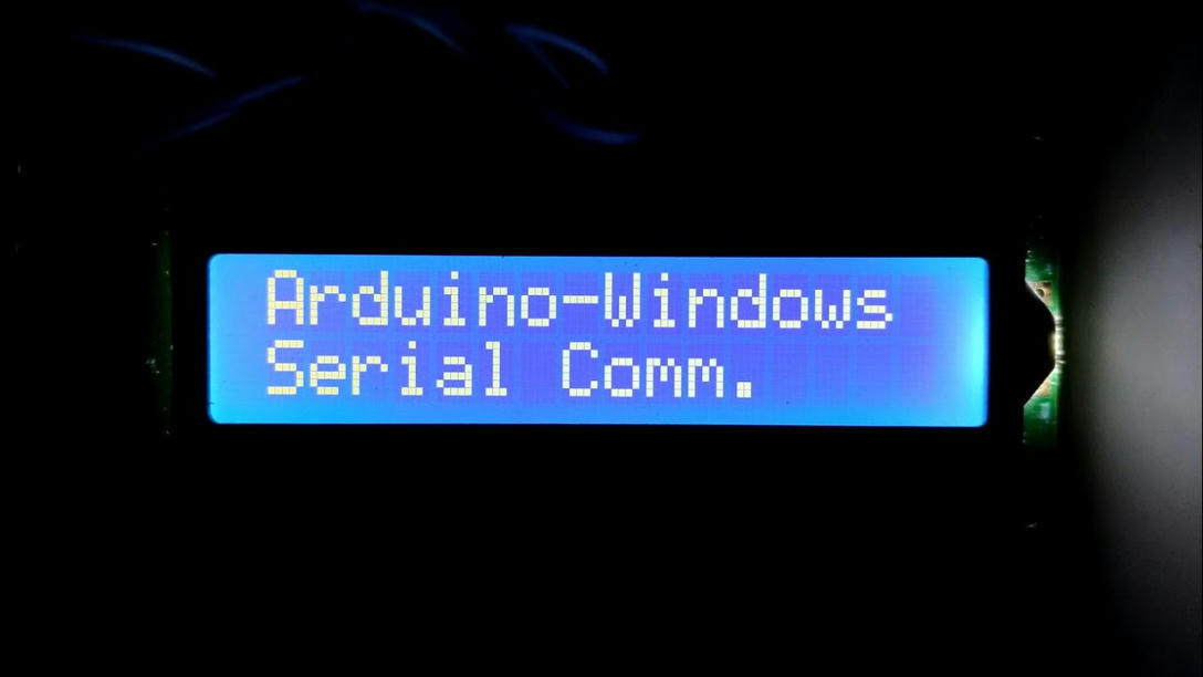 Serial Communication between Arduino and Window...