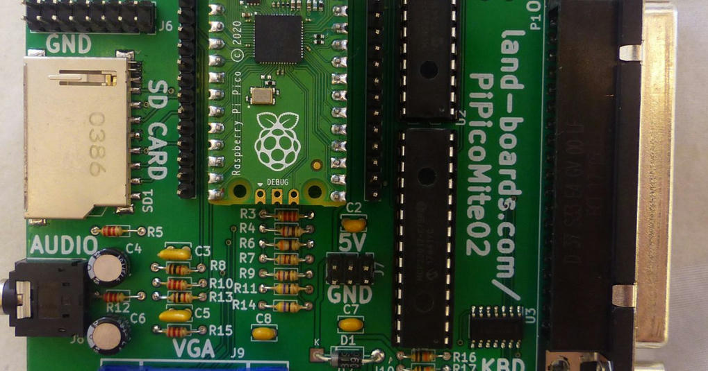 Raspberry Pi Pico Card with VGA, Sound, Kbd Ver...