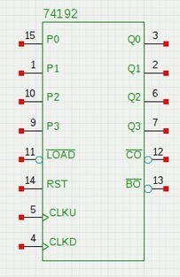 CIRCUITO 74192 TTL | tecno4 | Scoop.it