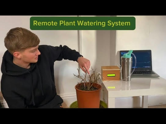 Remote Plant Watering System IoT Project with A...