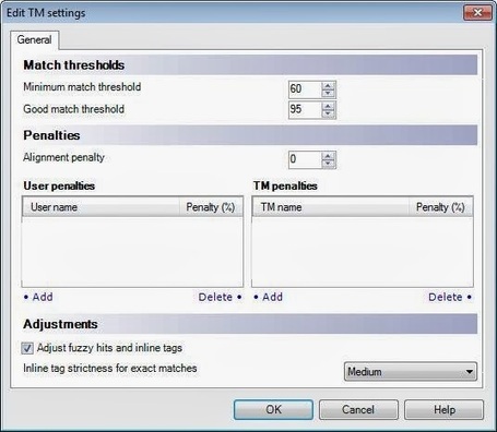 (CAT) – General settings for memoQ TMs | Kevin Lossner – 📚 Glossarissimo!