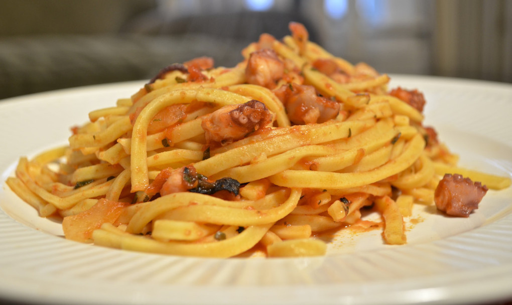 Strangozzi al Polipo - Strangozzi Pasta with Oc...