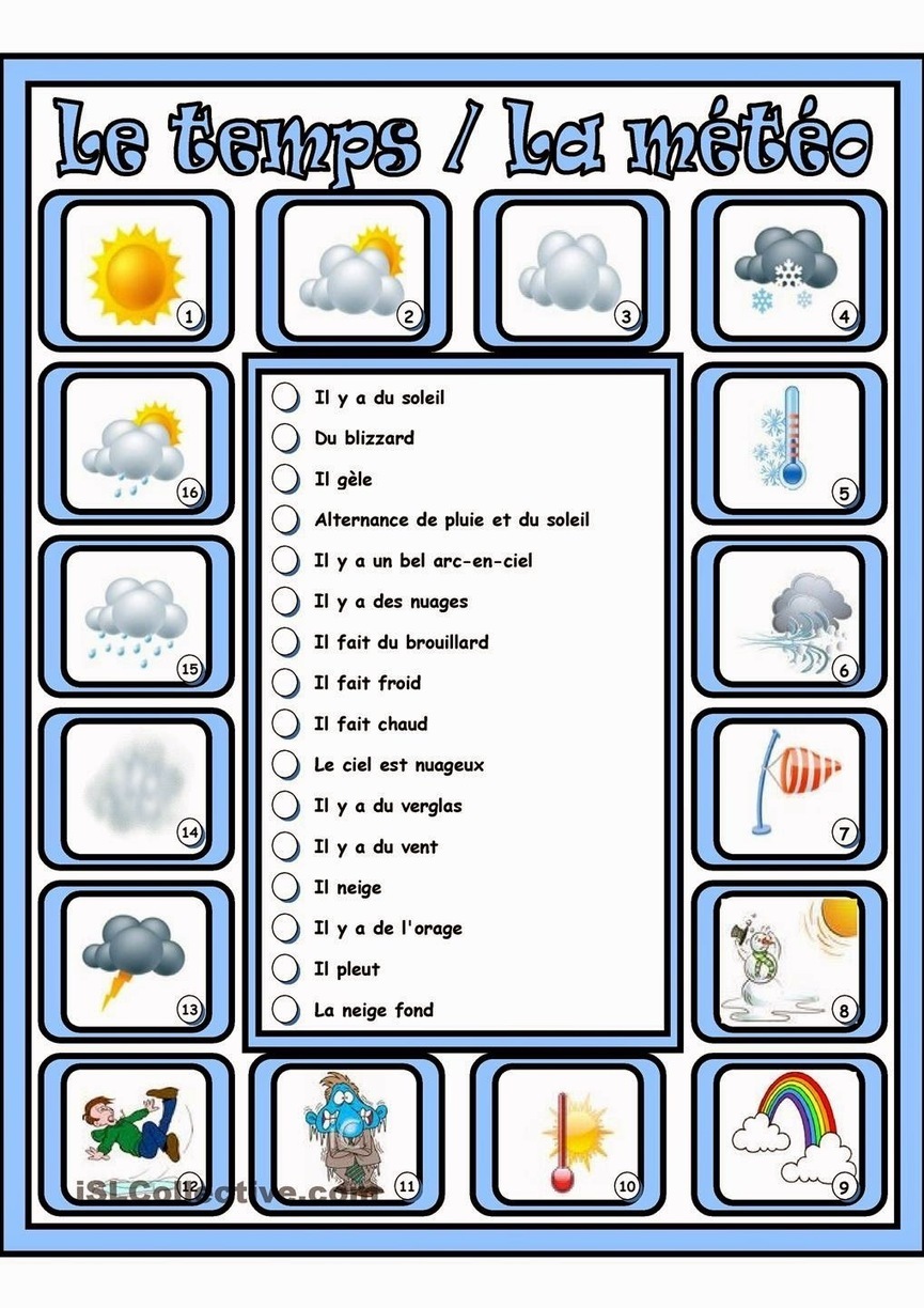 Le temps / La météo | PASSION FLE... Le temps / La météo | PASSION FLE...