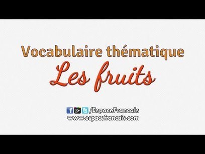 Vocabulaire français thématique