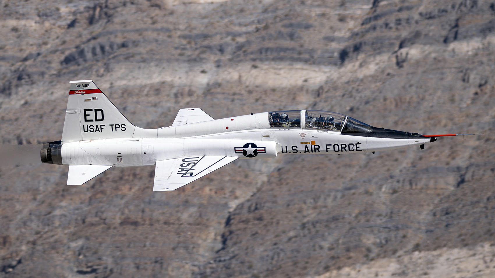USAF Test Pilot School T-38C in Retro Livery Ma...