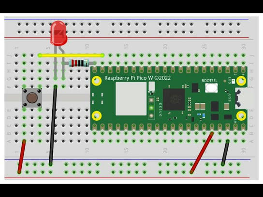 Control an LED with a Push Button using a Raspb...