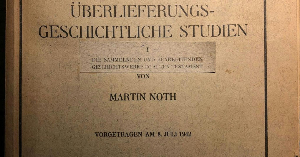 Saksan vai juutalaisten loppu? Martin Noth ja h...