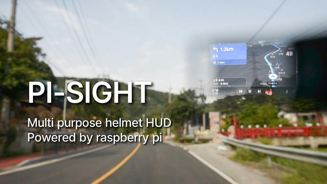 PI-SIGHT : Helmet HUD powered by raspberry pi