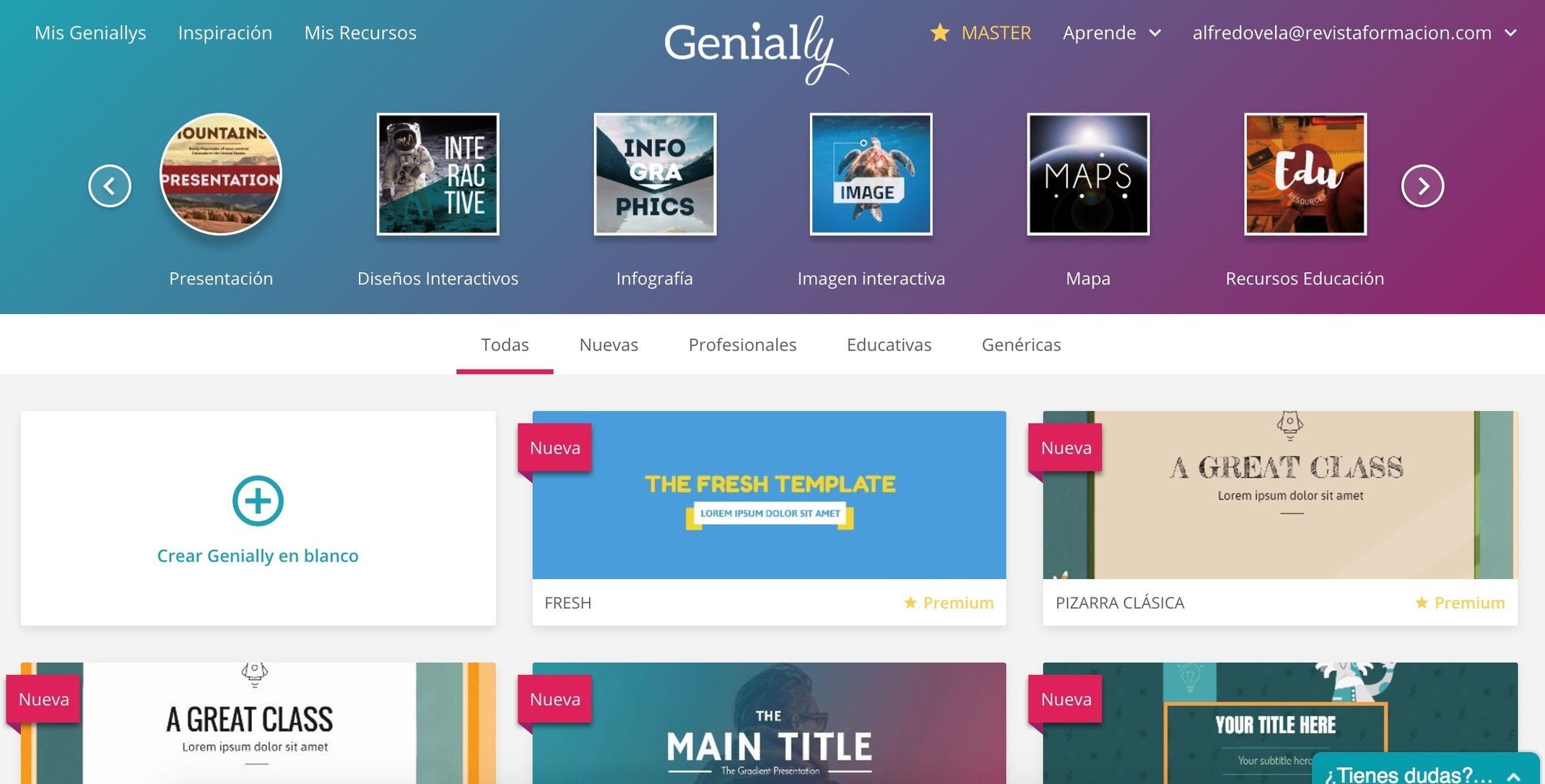 Genial.ly: 12 ejemplos de plantillas para prese...