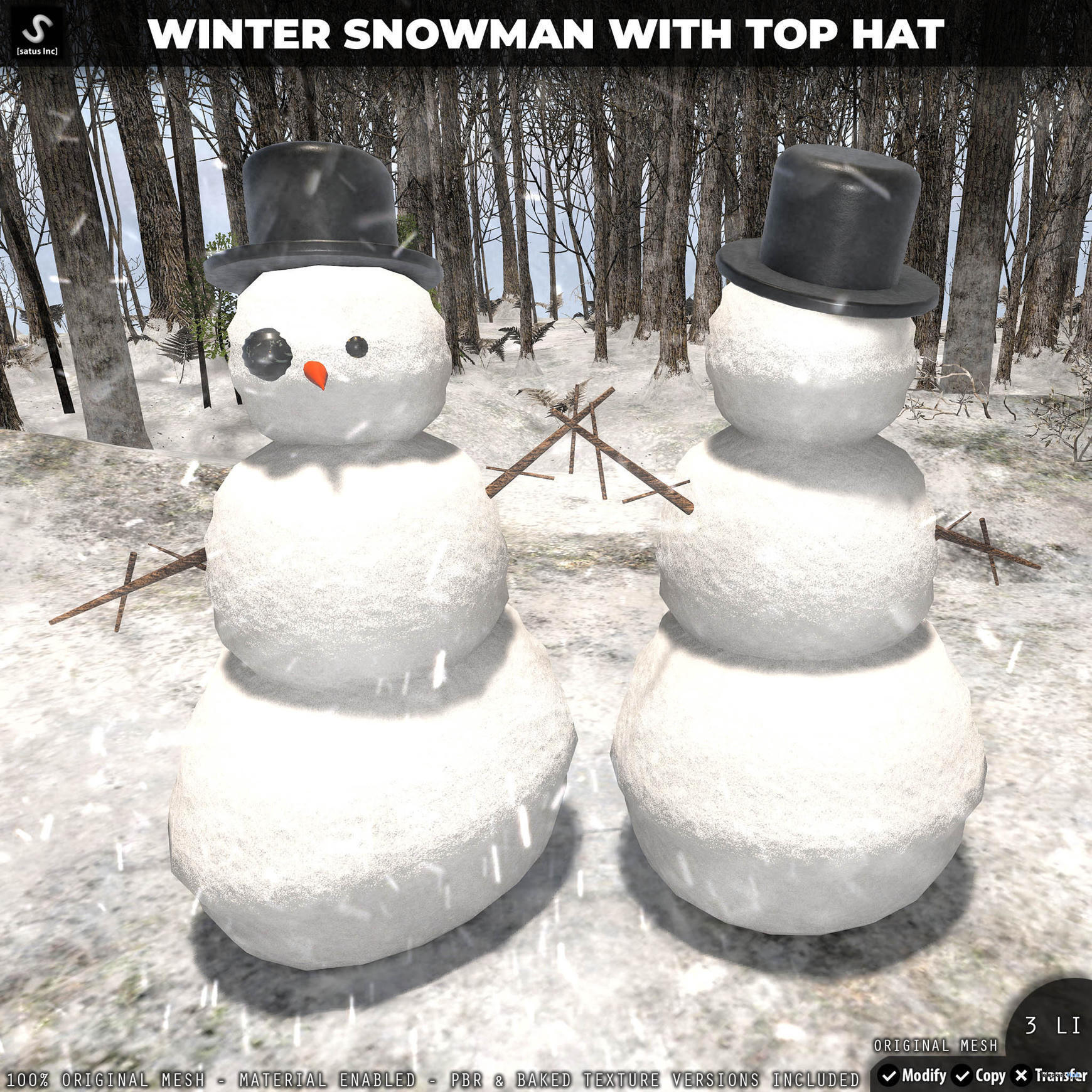 Winter Snowman With Top Hat January 2026 Group ...