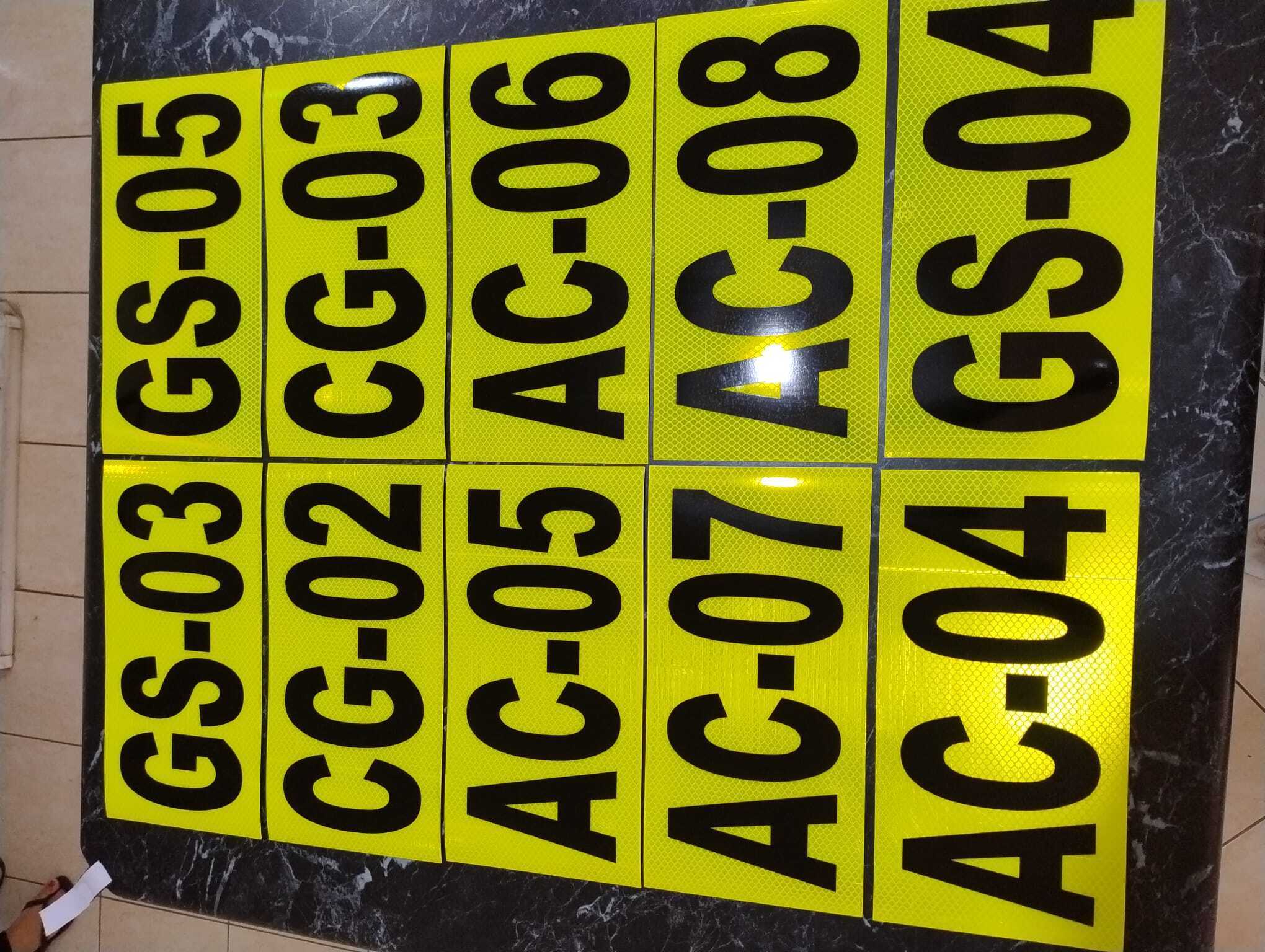 Vehicle Site Number Sign/ Hi vis Asset Numbers!...