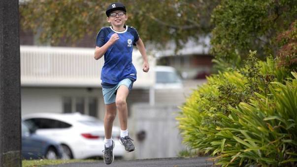 New Plymouth boy Dylan Betts,10, taking on fund...