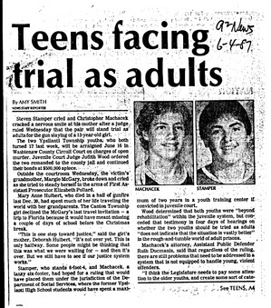 Beyond Scared Straight -Juvenile Justice Reform: Teen killers ...