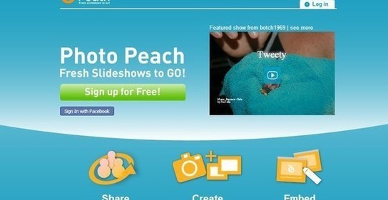 PhotoPeach, utilidad web para crear pases de diapositivas y ...