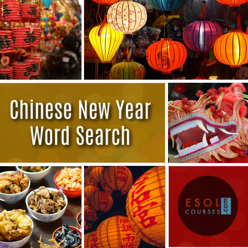 Chinese New Year - ESL Word Search Puzzle | Top...