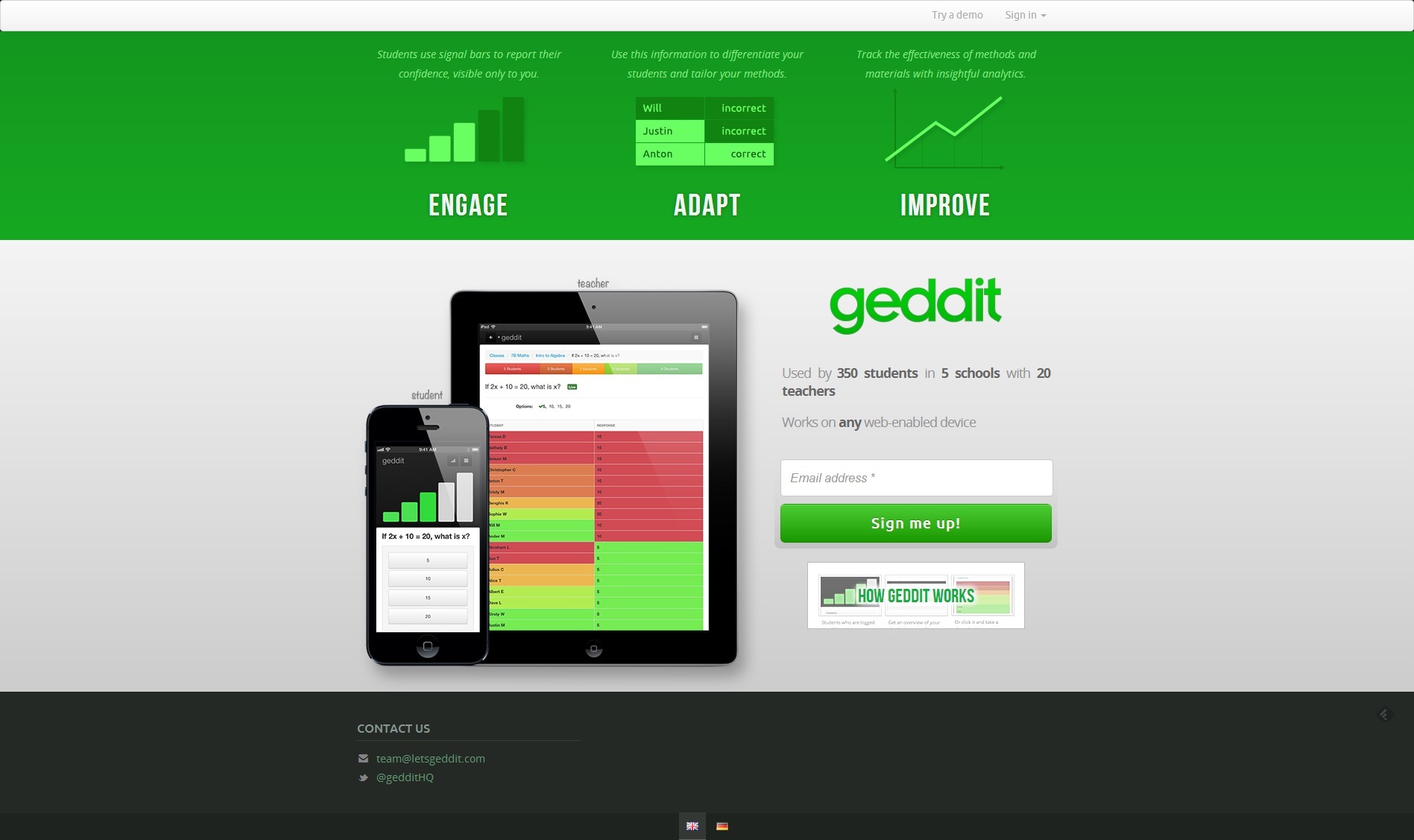 Geddit : Appli pour savoir en temps réel...