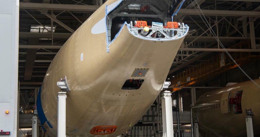 Initial A350F aft fuselage transferred to Toulo...