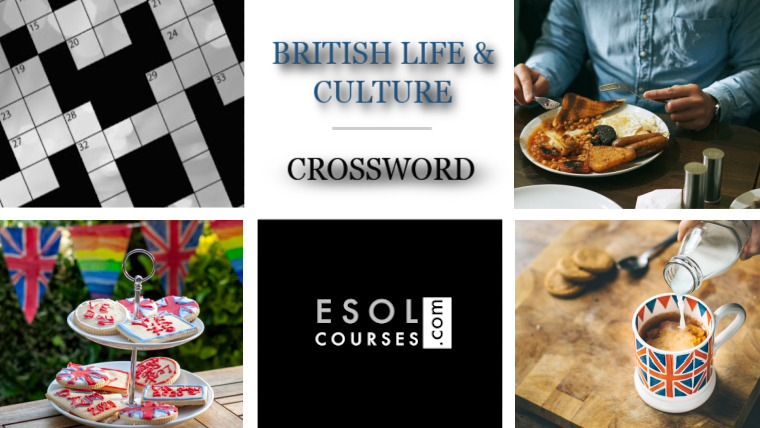 British Cultural Icons - ESL Crossword Puzzle G...