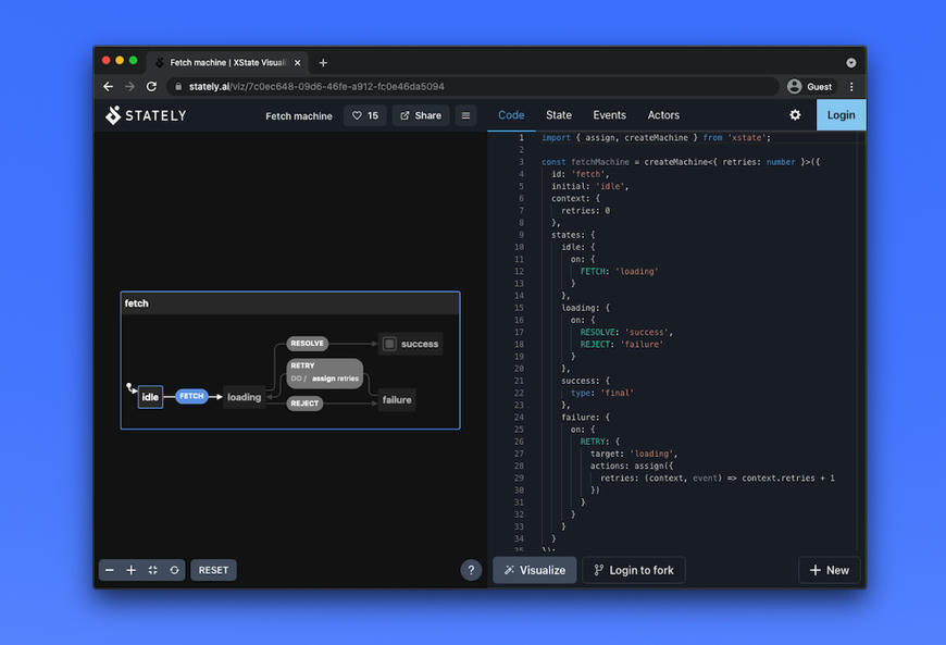 XState Docs - JavaScript and TypeScript finite ...