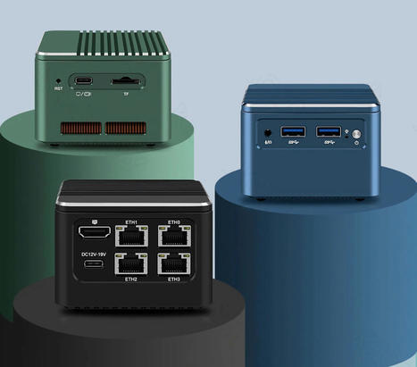 Tiny mini PC with four 2.5Gbps Ethernet ports s...