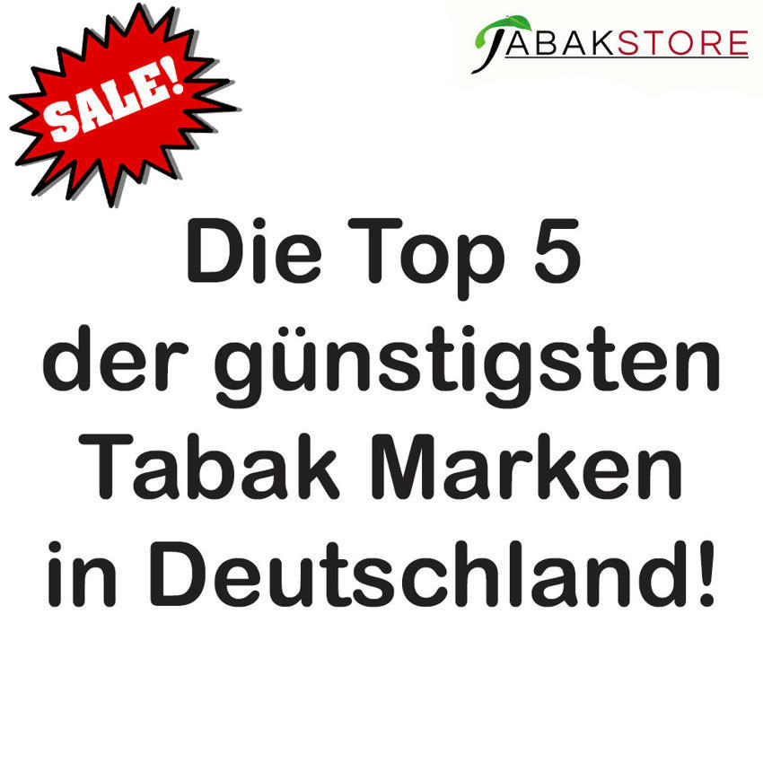 Die Top 5 der günstigsten Tabak Marken Sor...