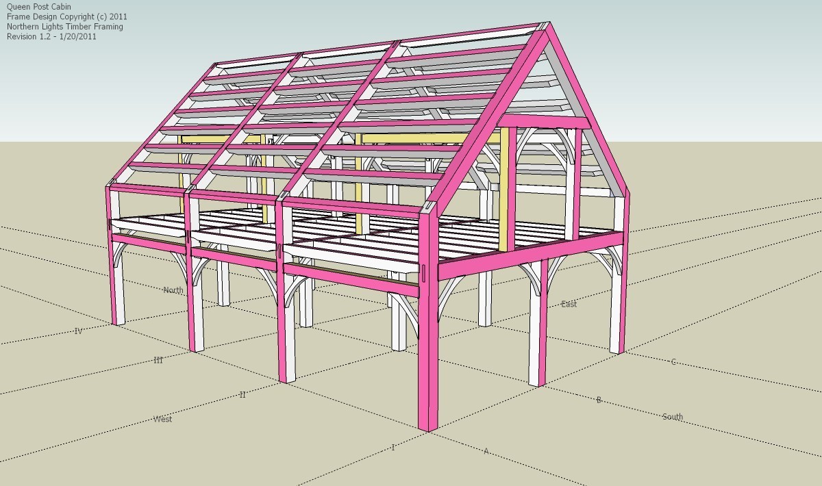 Timber Frame Design using Google Sketchup | Ske...