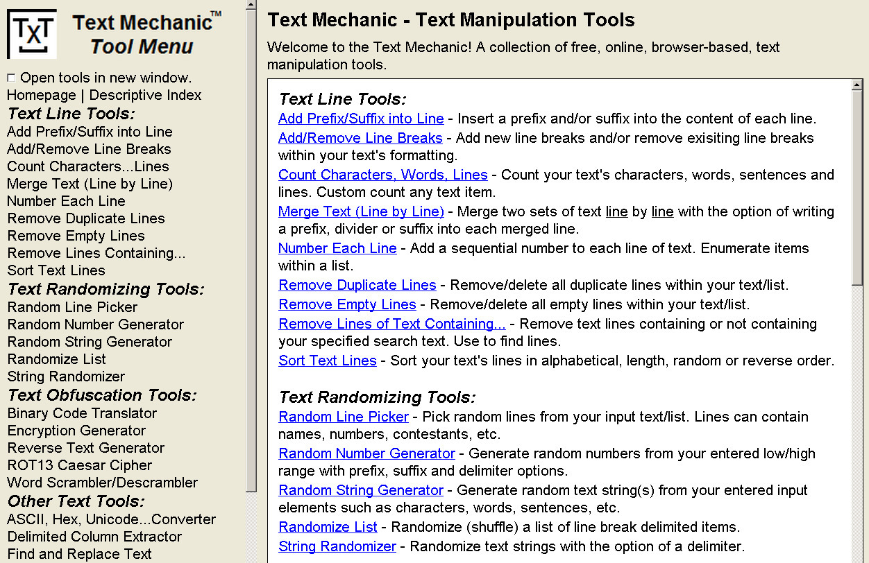 Text Mechanic - Text Manipulation Tools | 1Uuti...