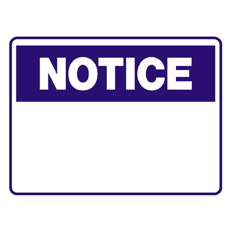 Blank Emergency Sign/ Emergency Safety Sign!