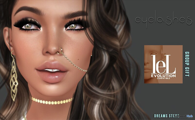 Eyelashes For Lelutka Evolution Mesh Heads Janu...