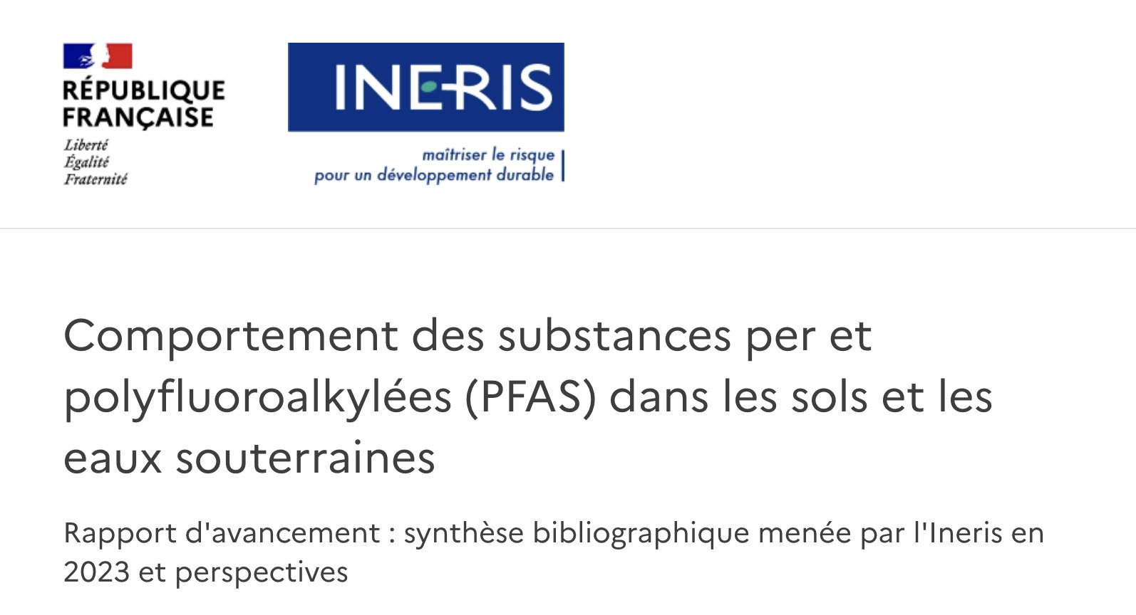 Comportement des substances per et polyflu...