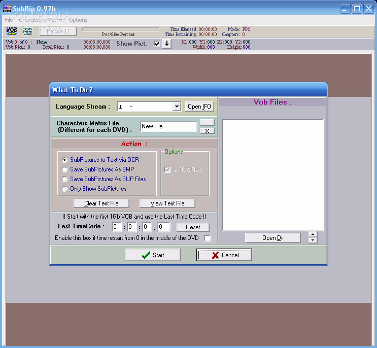 (TOOL) - SubRip is a free subtitling software ...